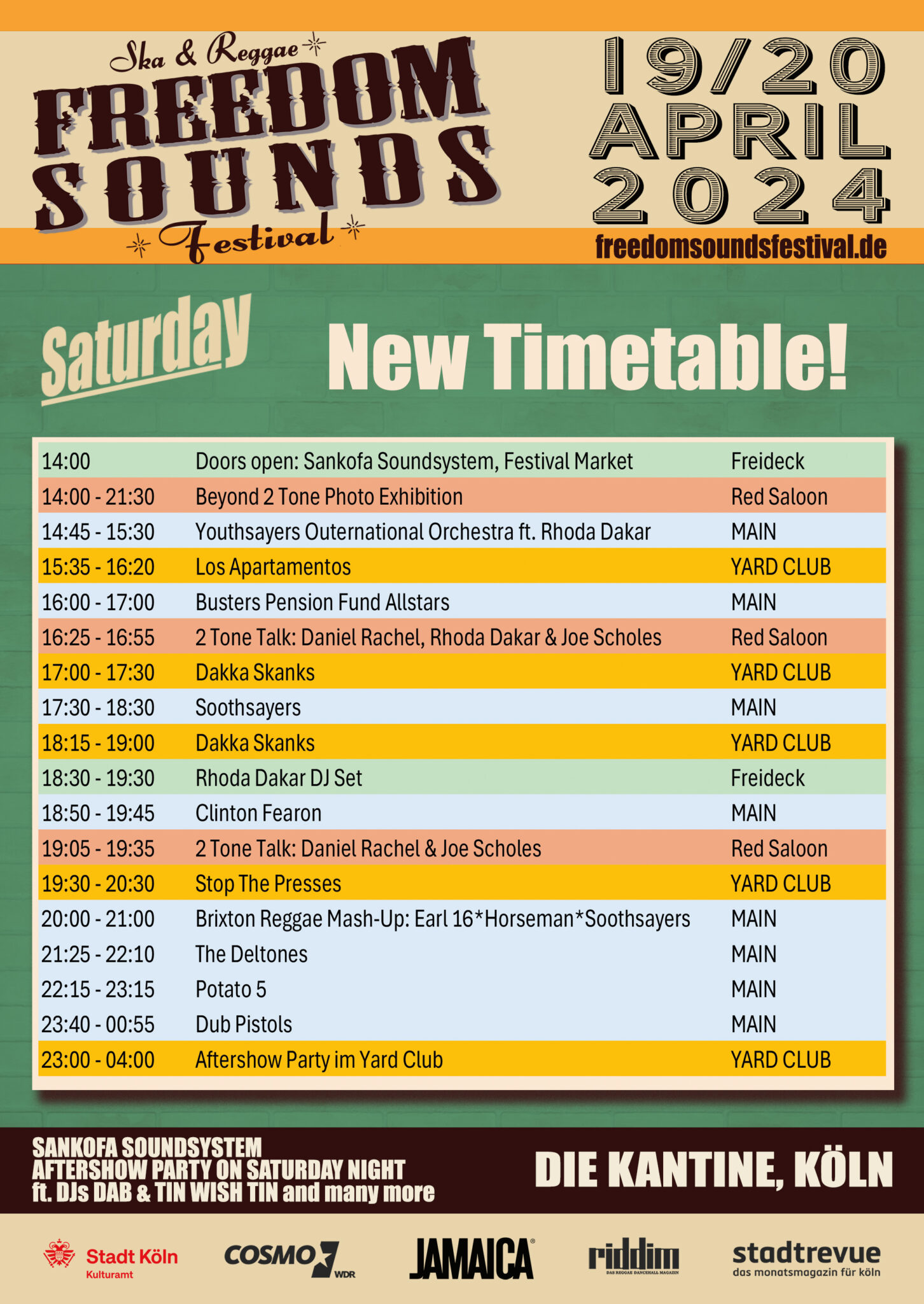 Line-up für Freedom Sounds Festival 2024 - Freedom Sounds Festival