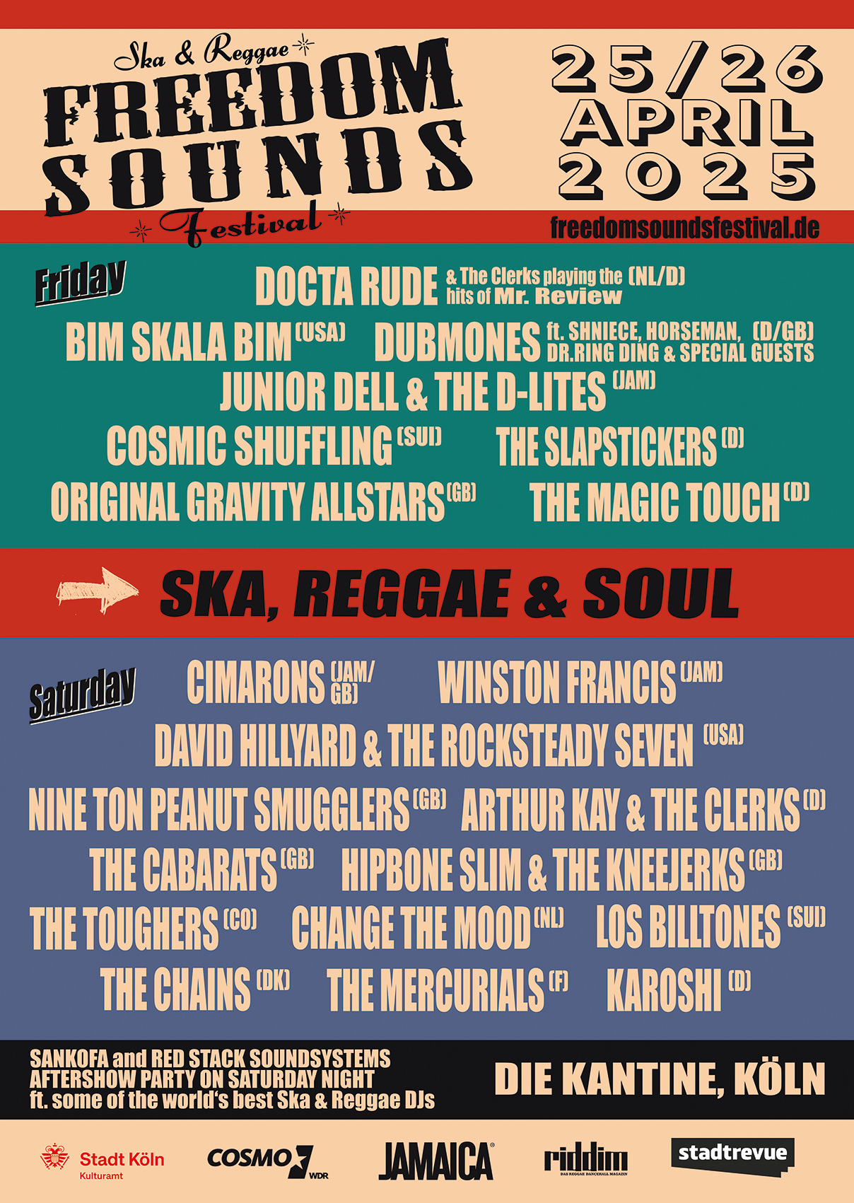 Line-up FREEDOM SOUNDS 2025 - Freedom Sounds Festival